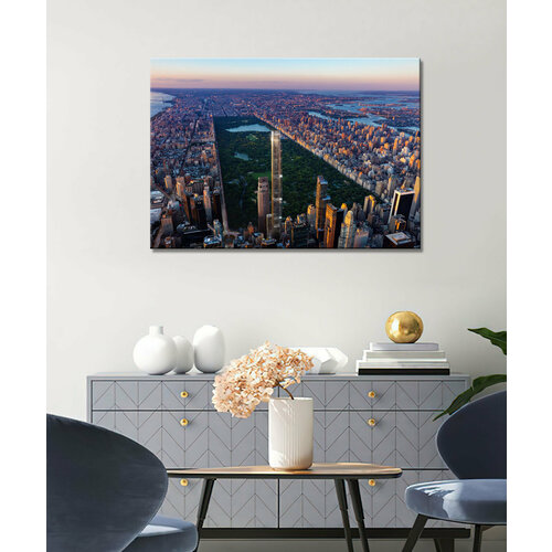 Картина/Картина на холсте для интерьера/Картина на стену/Картина для кухни/ - Центральный парк Нью-Йорк 2 60х80