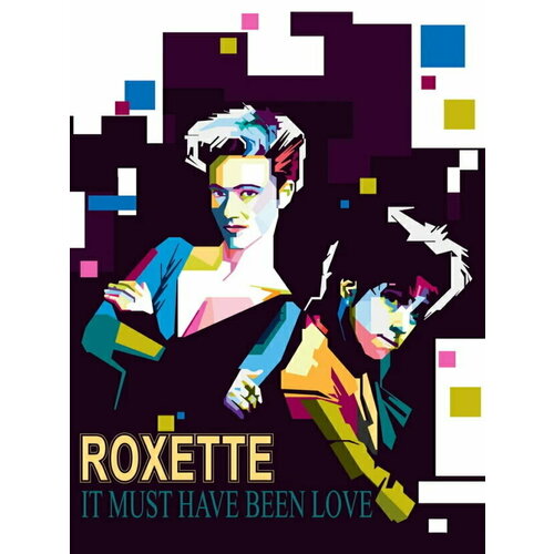 Плакат, постер на холсте Roxette/Роксэт/музыкальные/поп исполнитель/артист/поп-звезда/группа. Размер 30 х 42 см