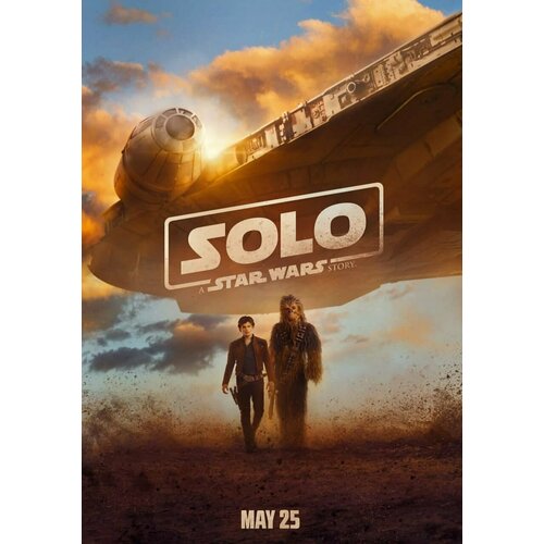 Плакат, постер на бумаге Соло. Звездные войны: Истории (Solo: A Star Wars Story, 2018г). Размер 42 х 60 см