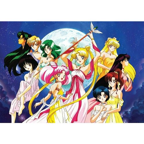 Плакат, постер на холсте Sailor Moon. Размер 42 х 60 см