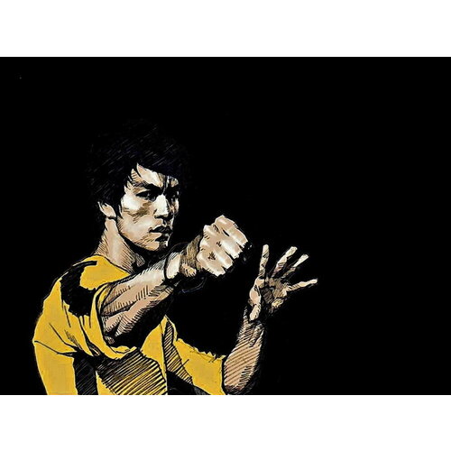Плакат, постер на бумаге Bruce Lee/Брюс Ли/спорт. Размер 60 х 84 см