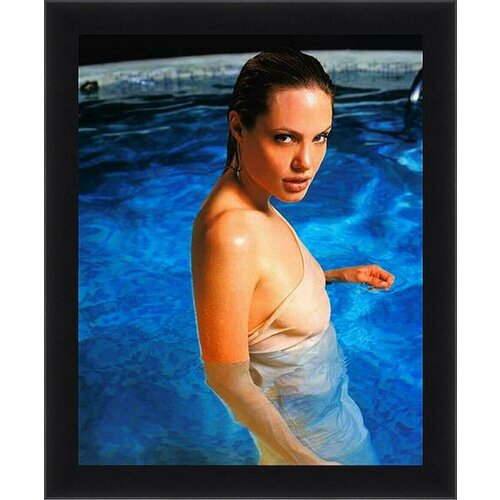 Плакат, постер на бумаге Анджелина Джоли-26. Размер 30 х 42 см