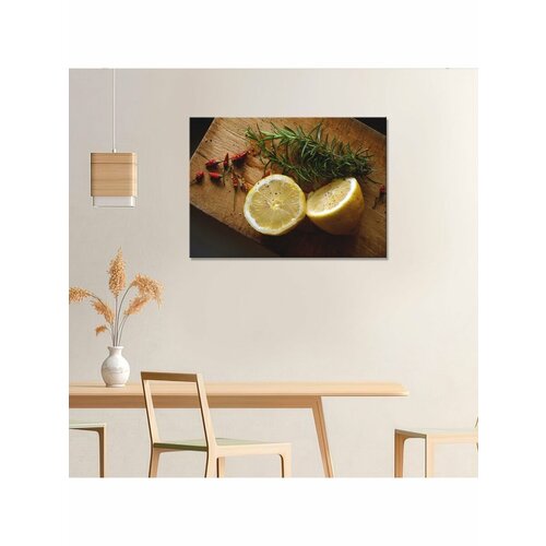 Картина на холсте с подрамником Лимон и специи 60х80