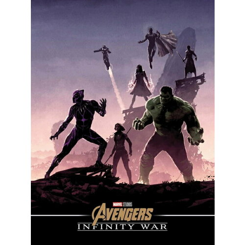 Плакат, постер на холсте Avengers (Модульные постеры №2)-5/Мстители: Война Бесконечности/искусство/арт/абстракция/творчество. Размер 42 х 60 см