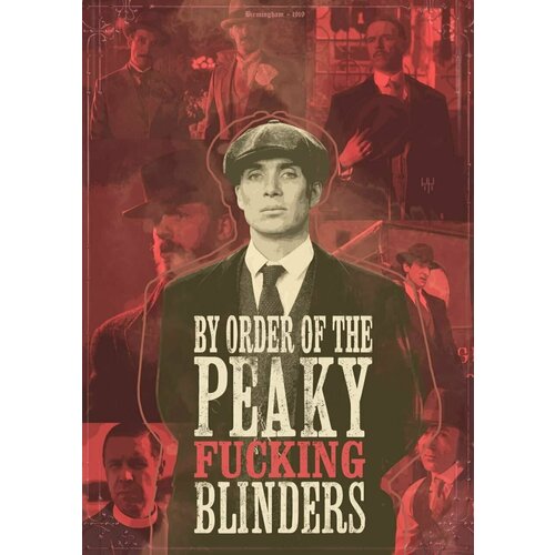 Плакат, постер на бумаге Острые козырьки (Peaky Blinders, с 2013г ). Размер 30 на 42 см