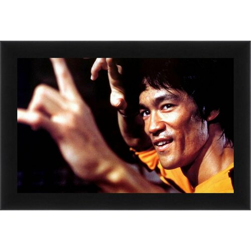 Плакат, постер на холсте Брюс Ли (Bruce Lee). Размер 30 х 42 см