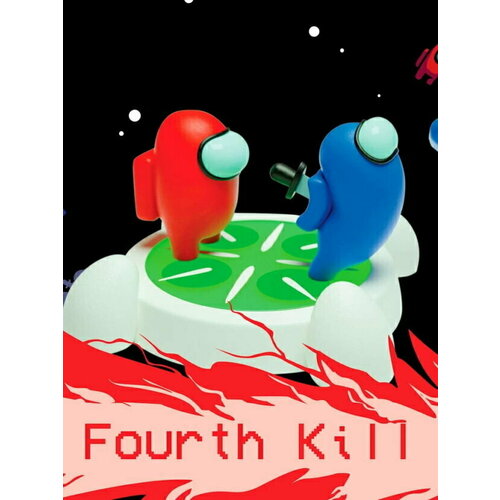 Плакат, постер на холсте Among Us-Fourth Kill/игровые/игра/компьютерные герои персонажи. Размер 21 х 30 см
