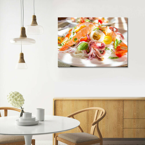 Картина/Картина на холсте для интерьера/Картина на стену/Картина для кухни/ - Аппетитные морепродукты(3) 30х40