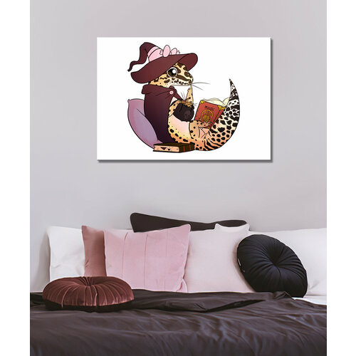 Картина -Геккон, геккон арт, ящерица, ящерица арт (2) 20х30