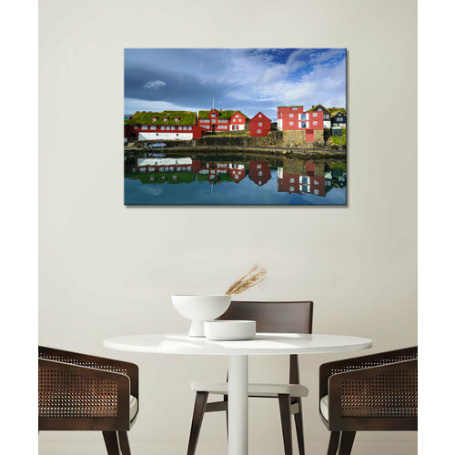 Картина/Картина на холсте для интерьера/Картина на стену/Картина для кухни/ - Фарерские острова Дания 5 30х40