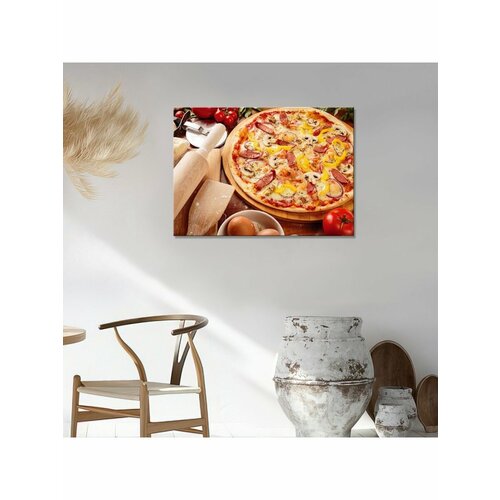 Картина на холсте с подрамником Баварская пицца 30х40