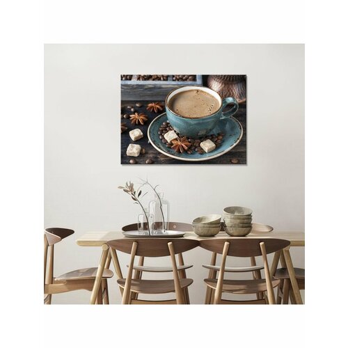 Картина на холсте с подрамником Ароматный кофе1 20х30
