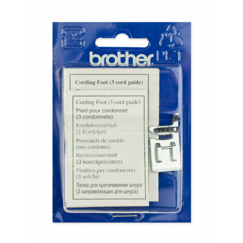BROTHER XC1956002 Лапка для настрачивания до 3-х шнуров или декоративных нитей F013N
