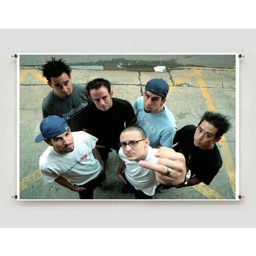 Постер плакат для интерьера "Linkin Park" Честер Беннингтон/ Декор дома, офиса, комнаты, квартиры, детской A3 (297 x 420 мм)