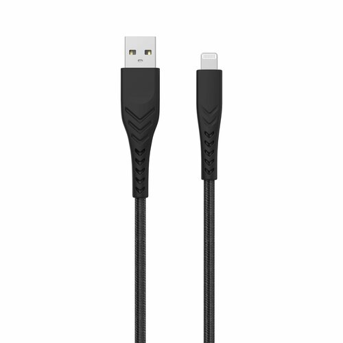 USB-кабель Lyambda, MFI, Type-A(m)/Lightning(m), 2,4A, 1м, чёрный, [LALm10-BK]