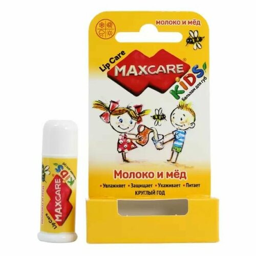 Galant Cosmetic Детский бальзам для губ MaxCare Молоко и мед