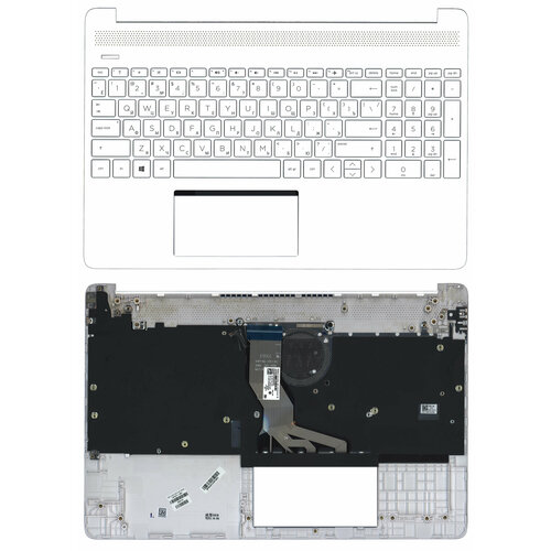 Клавиатура для ноутбука HP 15S-EQ 15S-FQ топкейс белый