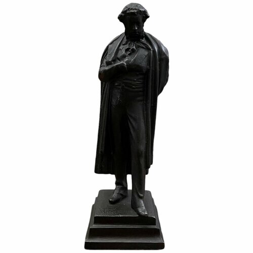 Чугунная статуэтка "Пушкин А. С." (Памятник в Москве), 1982 г. Автор Биткин, Опекушин, Касли, СССР(2)