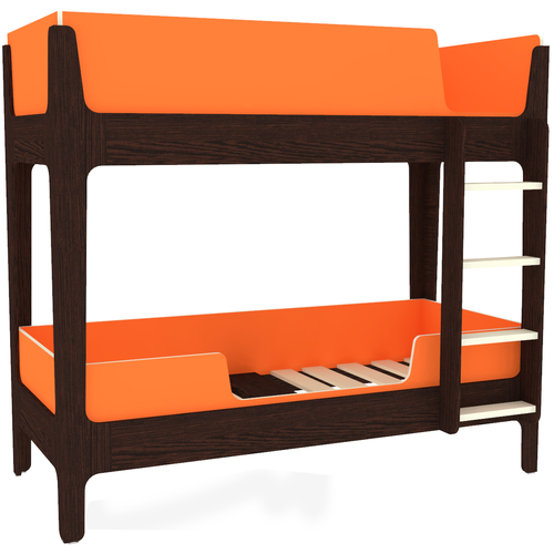 Кровать двухъярусная Лотос Венге Оранжевый