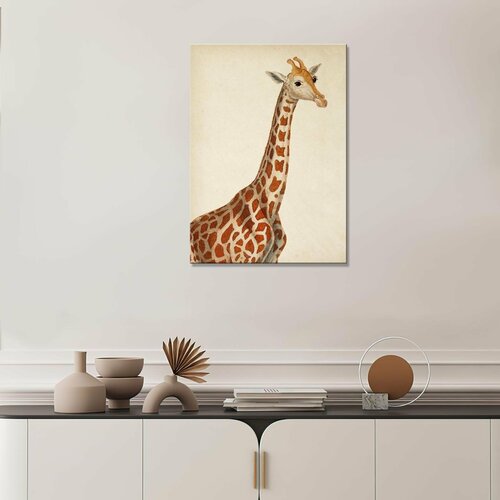Картина/Картина на холсте/Картина на холсте для интерьера/ Картина на стену/ Картина в подарок для дома/ - Яркий жираф 40х60
