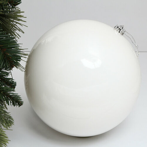 Winter Deco Пластиковый шар Sonder 25 см белый глянцевый 1135136