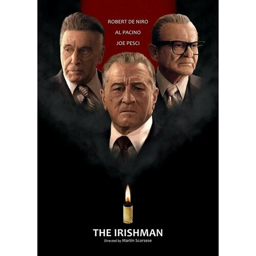 Плакат, постер на холсте Ирландец (The Irishman), Мартин Скорсезе. Размер 60 х 84 см