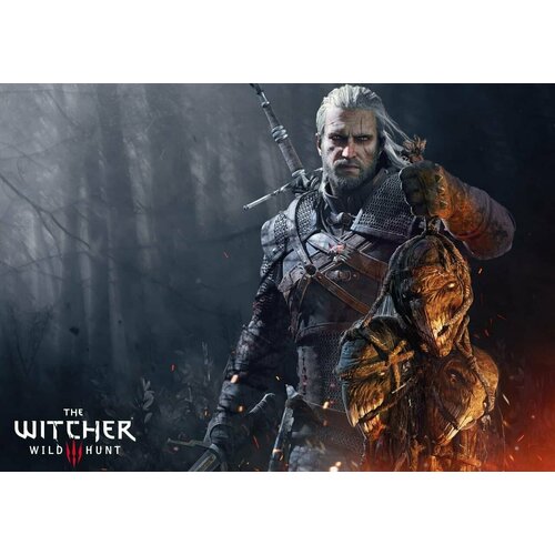 Плакат, постер на бумаге Ведьмак 3 (The Witcher 3 Wild Hunt). Размер 21 х 30 см