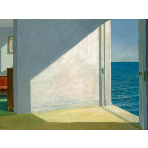 Плакат, постер на бумаге Edward Hopper-Rooms by the Sea/Хоппер Эдвард/искусство/арт/абстракция/творчество. Размер 60 х 84 см