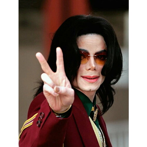 Плакат, постер на холсте Michael Jackson/Майкл Джексон/музыкальные/поп исполнитель/артист/поп-звезда/группа. Размер 42 х 60 см