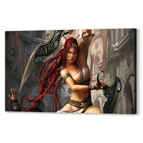 Плакат, постер на холсте Heavenly Sword. Размер 30 х 42 см