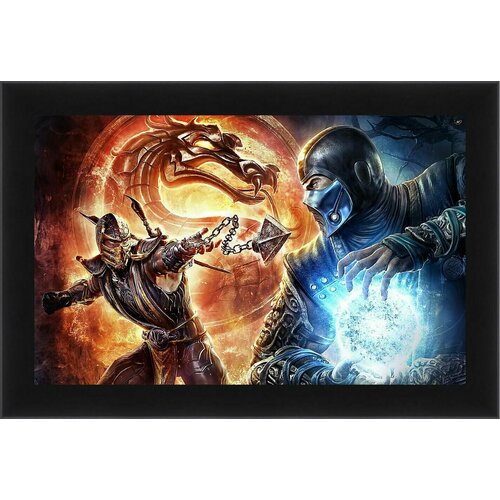 Плакат, постер на бумаге Mortal Kombat. Размер 21 х 30 см