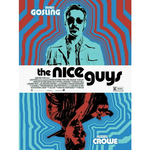 Плакат, постер на холсте The Nice Guys/Славные парни (2016)/искусство/арт/абстракция/творчество. Размер 21 х 30 см