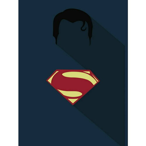 Плакат, постер на холсте Superman/Супермен/комиксы/мультфильмы. Размер 21 х 30 см