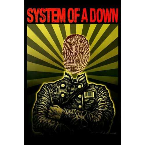 Плакат, постер на бумаге System of a Down/Систем оф э Доун. Размер 30 х 42 см