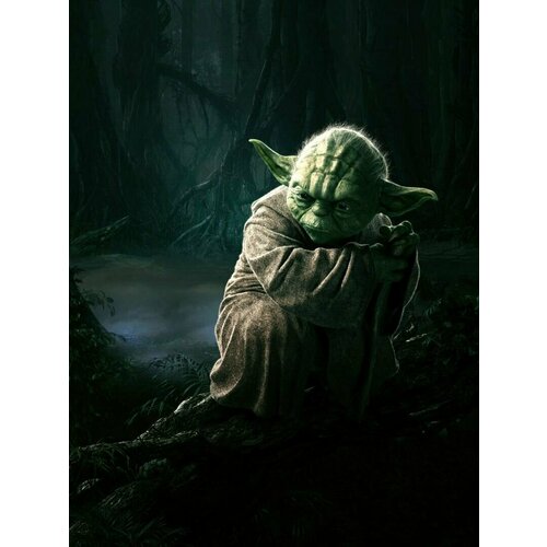 Плакат, постер на холсте Star Wars-Magister Yoda/Звездные Войны-Магистр Йода. Размер 21 на 30 см