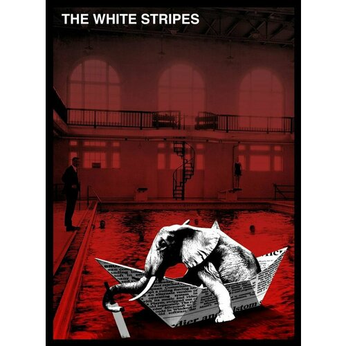 Плакат, постер на бумаге White Stripes/Вайт Страйпс. Размер 21 х 30 см