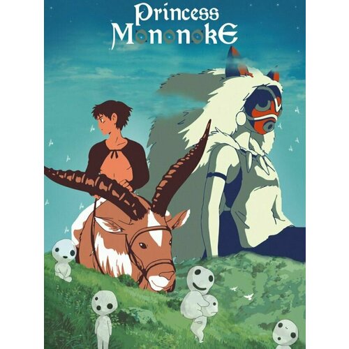 Плакат, постер на холсте Princess Mononoke, Принцесса Мононоке. Размер 42 х 60 см