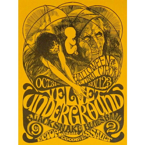 Плакат, постер на бумаге The Velvet Underground/музыкальные/поп исполнитель/артист/поп-звезда/группа. Размер 60 х 84 см