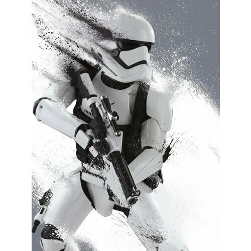 Плакат, постер на холсте Star Wars: Stormtrooper/Звездные войны: Штурмовик/искусство/арт/абстракция/творчество. Размер 21 х 30 см
