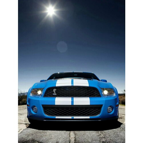 Плакат, постер на холсте Ford Shelby GT500/Форд Шелби/авто/автомобиль/машина. Размер 42 х 60 см