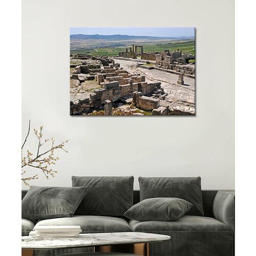Картина/Картина на холсте для интерьера/Картина на стену/Картина для кухни/ - Тунис/Древний город Дугга (2) 40х60