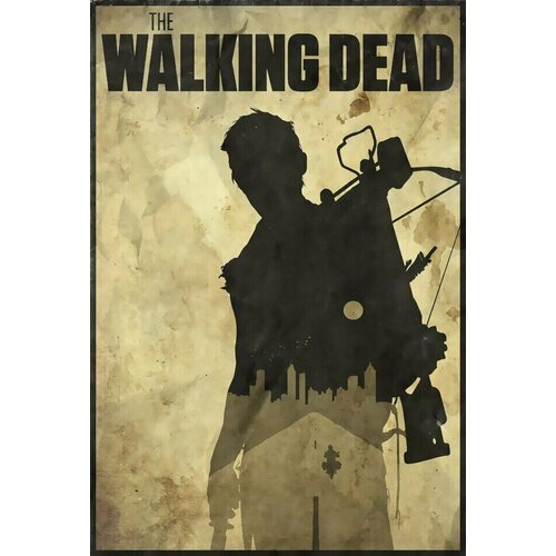 Плакат, постер на холсте The Walking Dead/Ходячие мертвецы. Размер 42 х 60 см