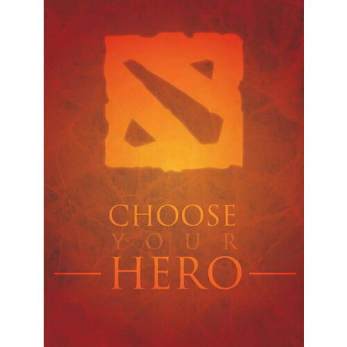 Плакат, постер на холсте Dota 2: Choose your Hero/Дота 2: Выбери своего героя/игровые/игра/компьютерные герои персонажи. Размер 42 х 60 см