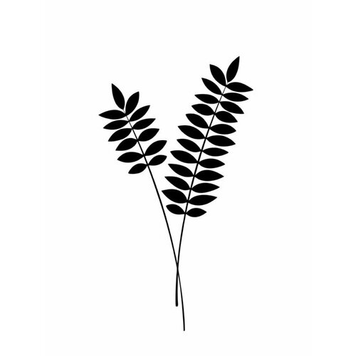 Плакат, постер на бумаге Minimal: plant/Растение/искусство/арт/абстракция/творчество. Размер 60 х 84 см