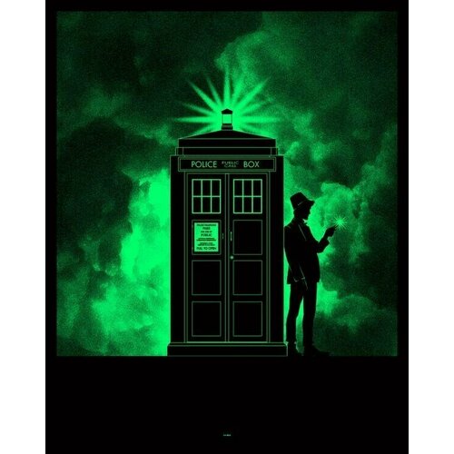 Плакат, постер на холсте Доктор Кто (Doctor Who), Грэм Харпер, Эрос Лин, Джеймс Стронг. Размер 21 х 30 см