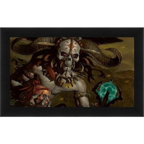Плакат, постер на холсте Diablo III. Размер 42х60 см