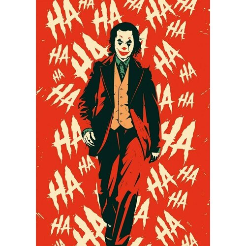 Плакат, постер на холсте Джокер (Jokerr), Тодд Филлипс. Размер 30 х 42 см