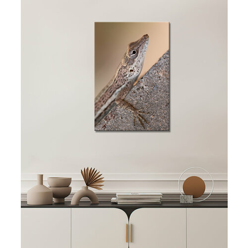 Картина -Геккон, ящерица (29) 60х80