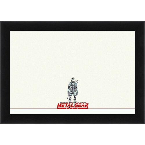 Плакат, постер на холсте Metal Gear. Размер 21х30 см