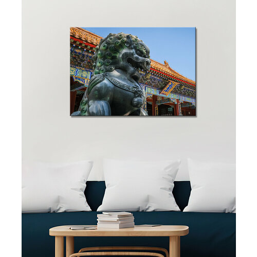 Картина/Картина на холсте для интерьера/Картина на стену/Картина для кухни/ - Китай архитектура 6 40х60